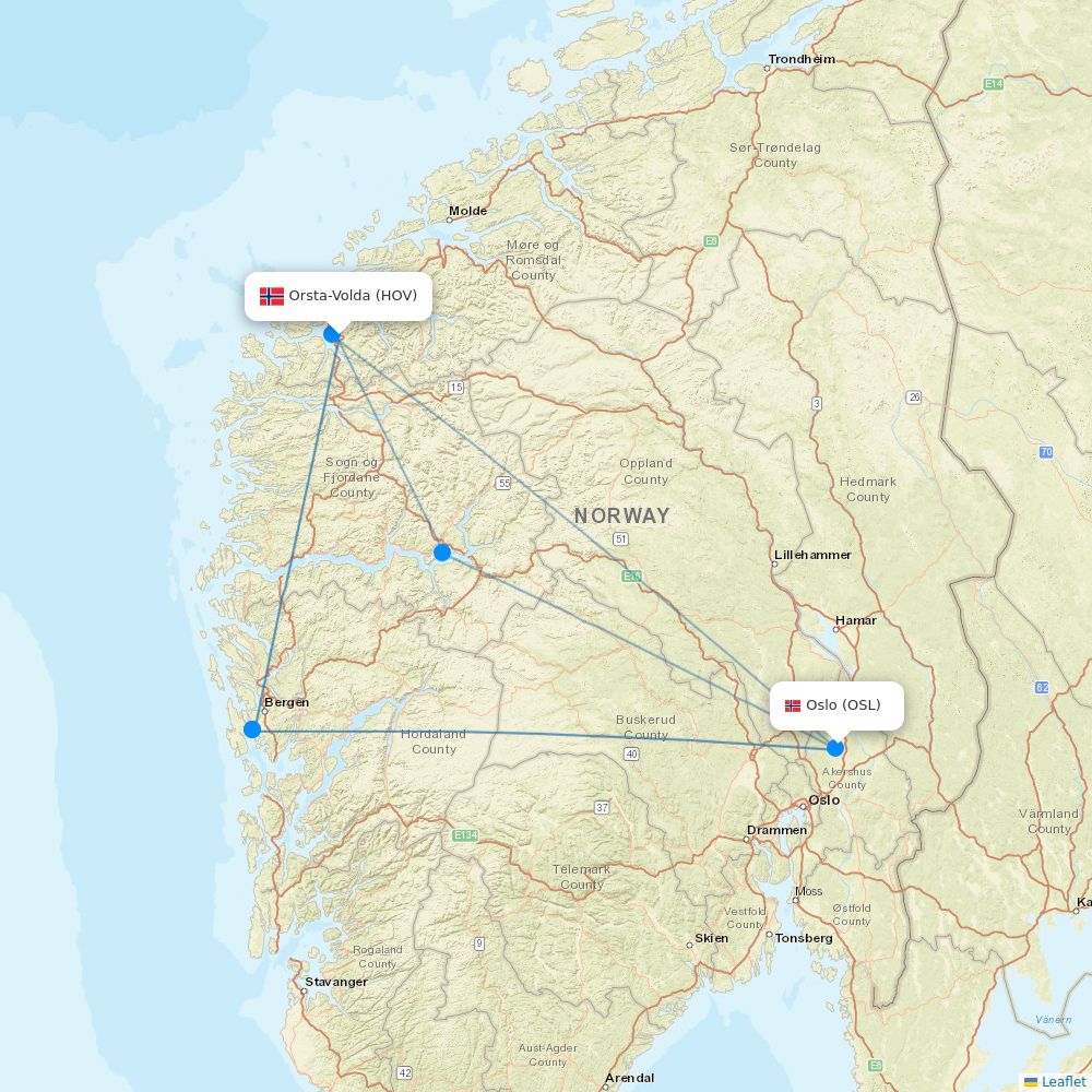 Wideroe routes 2026 – interactive map with all flights - Flight Routes