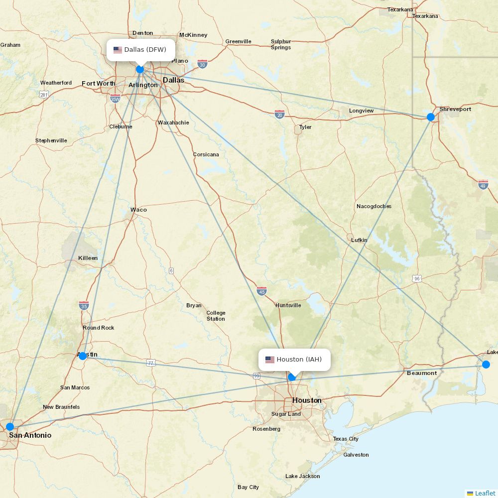 American Airlines routes 2025 – map with all flights - Flight Routes