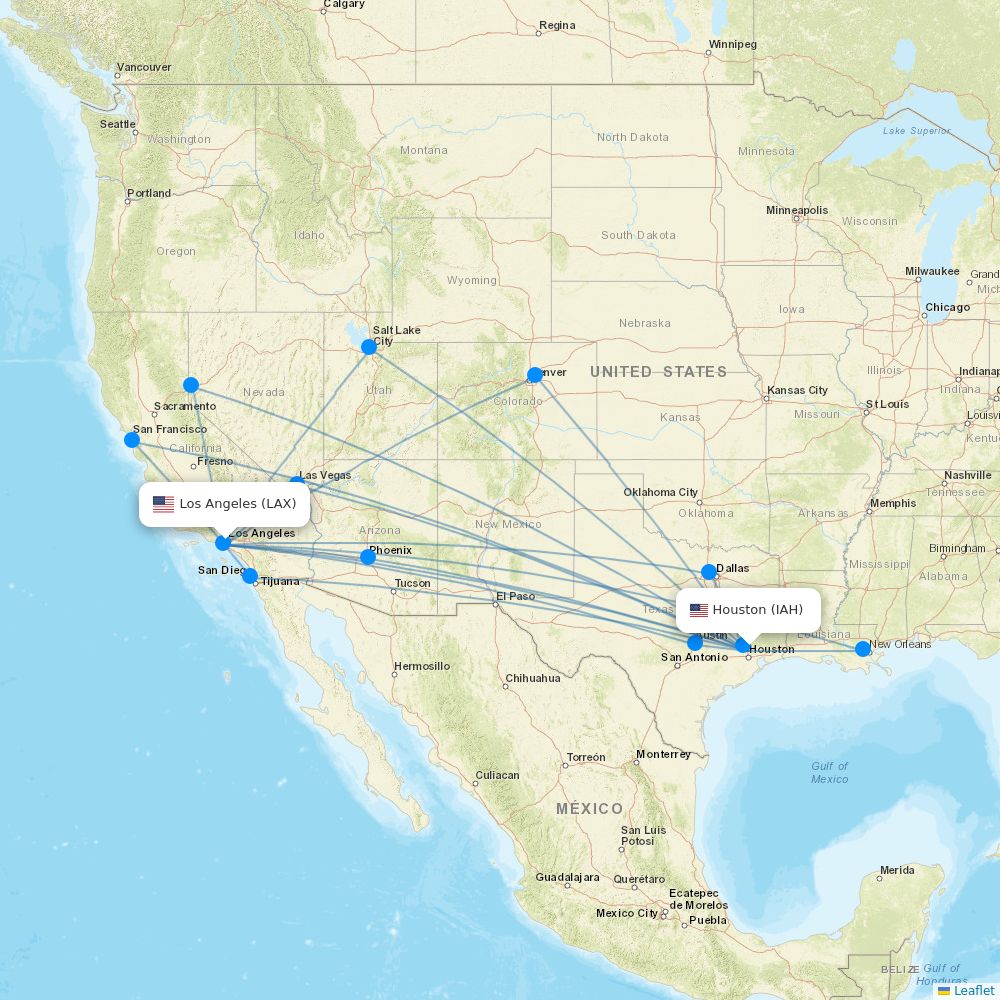 United Airlines routes 2025 – map with all flights - Flight Routes