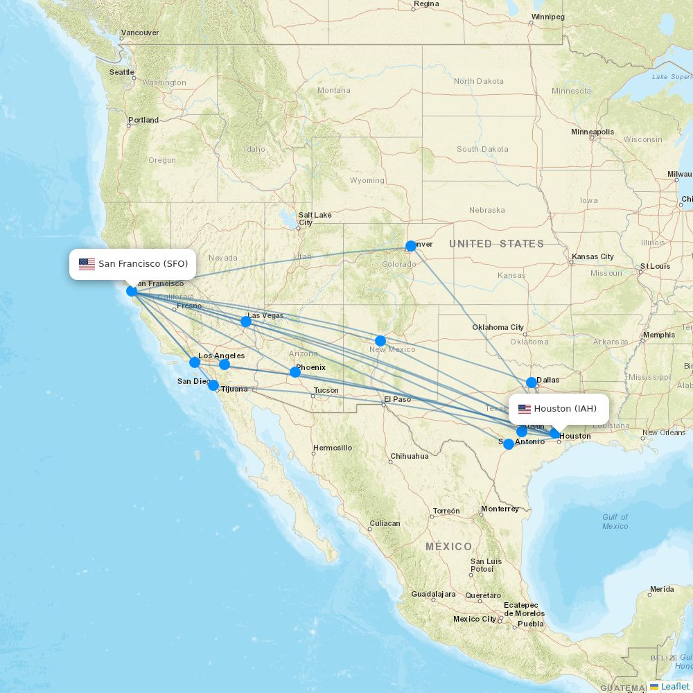 United Airlines routes 2025 – map with all flights - Flight Routes