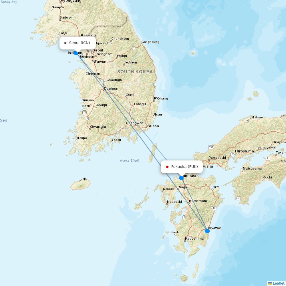 Jeju Air routes 2025 – interactive map with all flights - Flight Routes