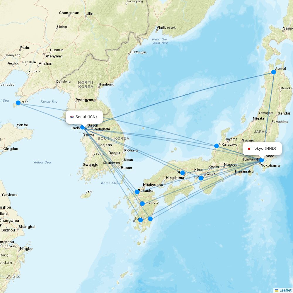 Peach Aviation routes 2025 – map with all flights - Flight Routes