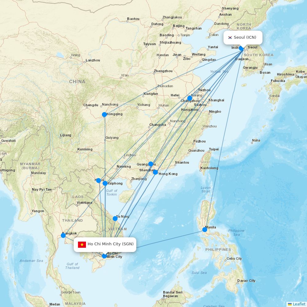 VietJet Air routes 2025 – interactive map with all flights - Flight Routes