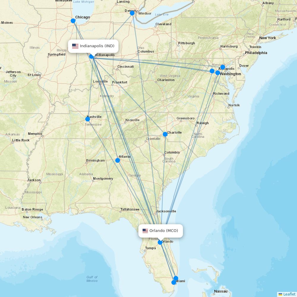 Spirit Airlines routes 2025 – map with all flights - Flight Routes