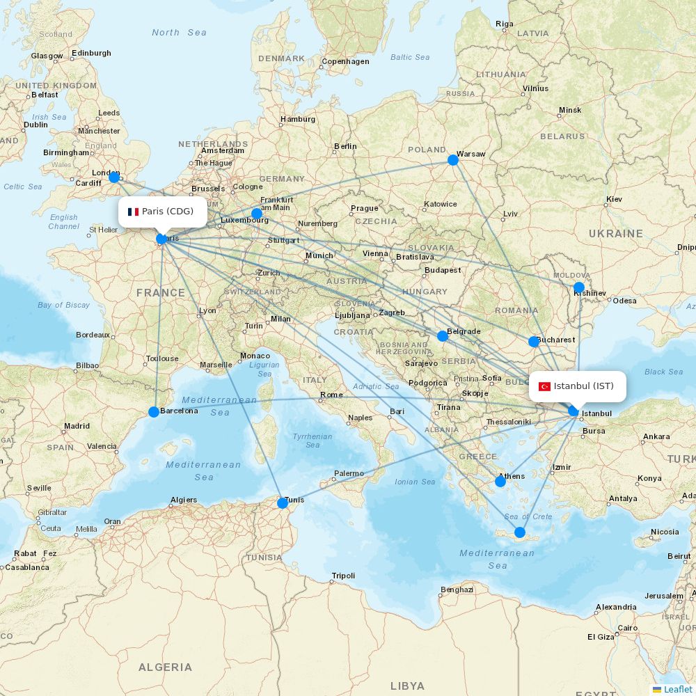 Turkish Airlines routes 2025 – map with all flights - Flight Routes