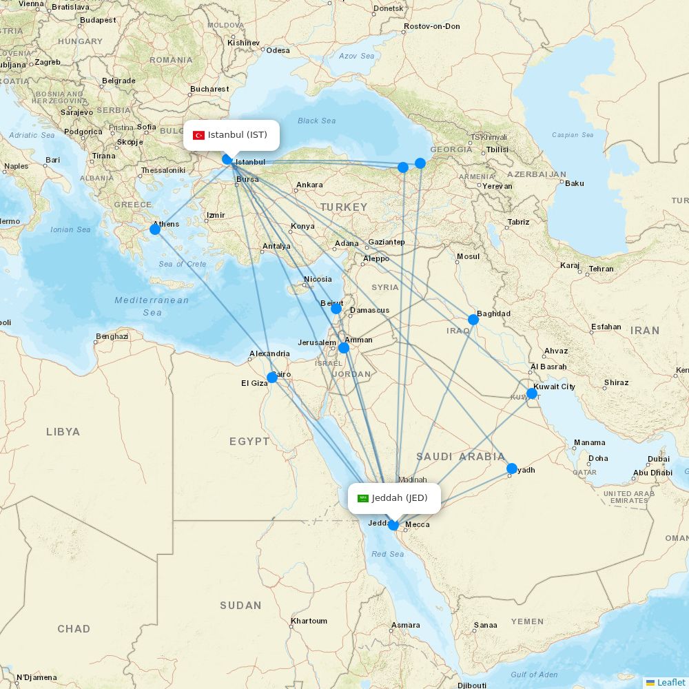 Turkish Airlines routes 2025 – map with all flights - Flight Routes