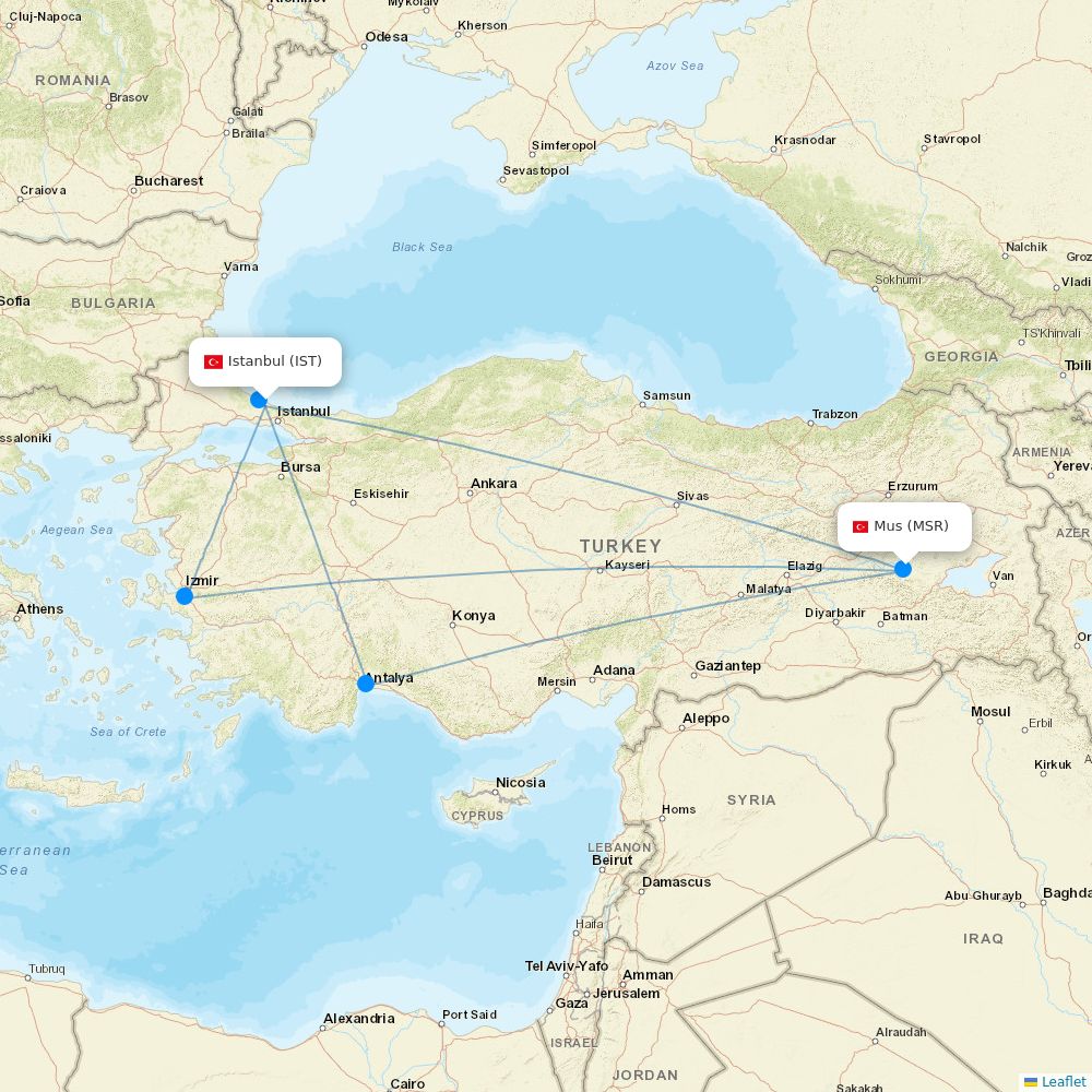 Turkish Airlines routes 2025 – map with all flights - Flight Routes