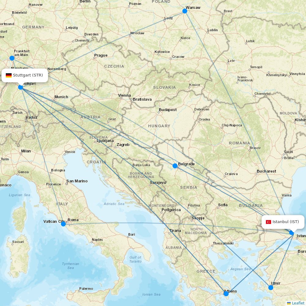 Turkish Airlines routes 2025 – map with all flights - Flight Routes