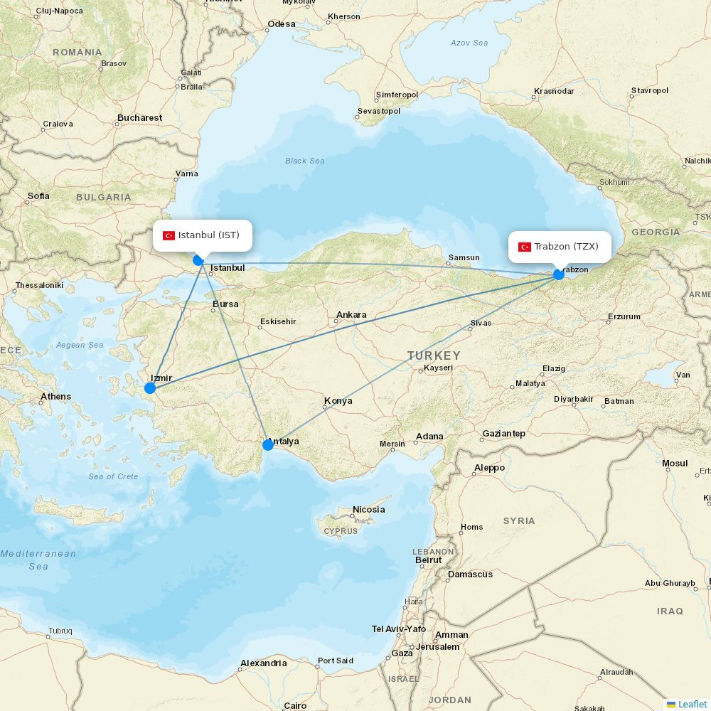 Turkish Airlines routes 2025 – map with all flights - Flight Routes