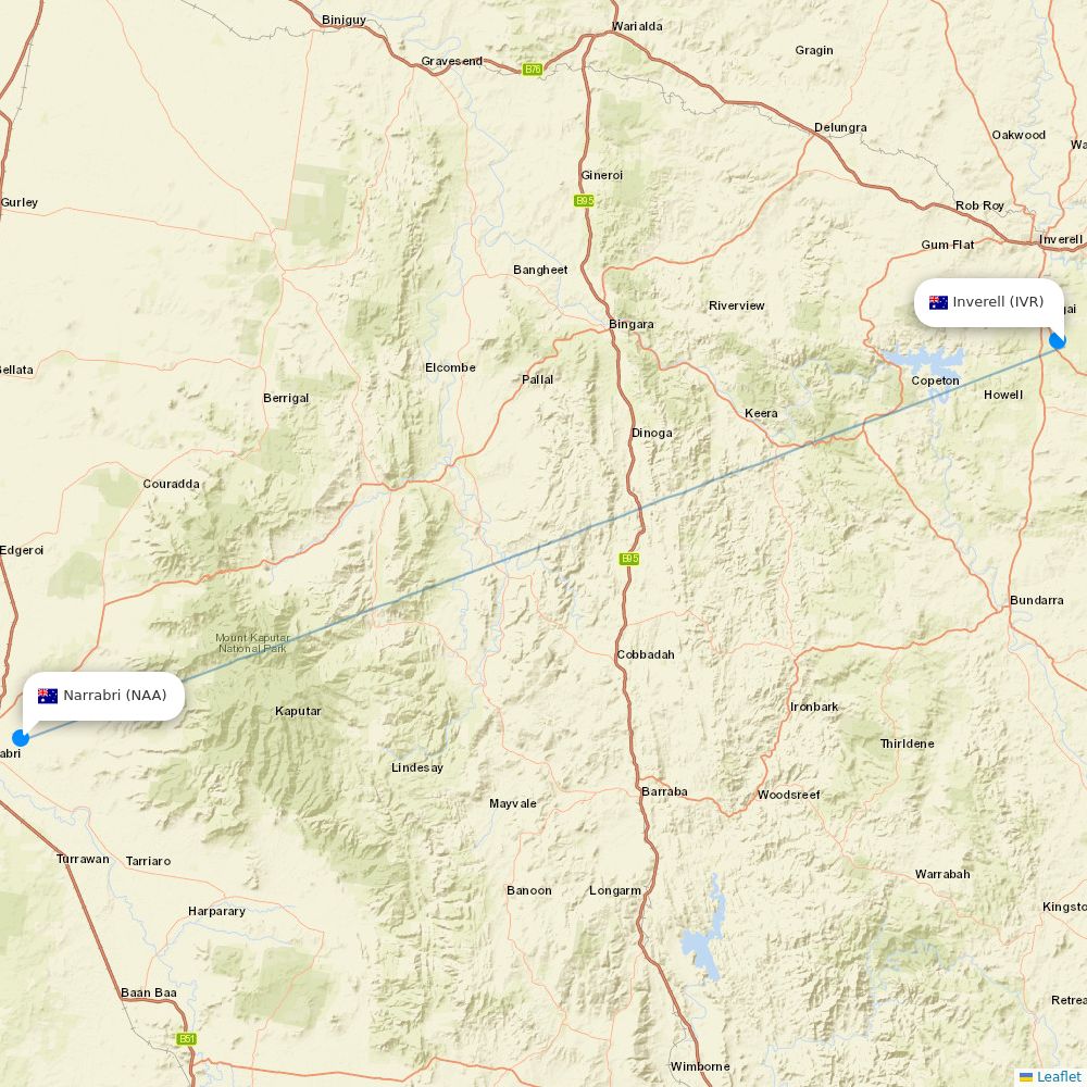 Link Airways airline routes (FC) 2025, map - Flight Routes