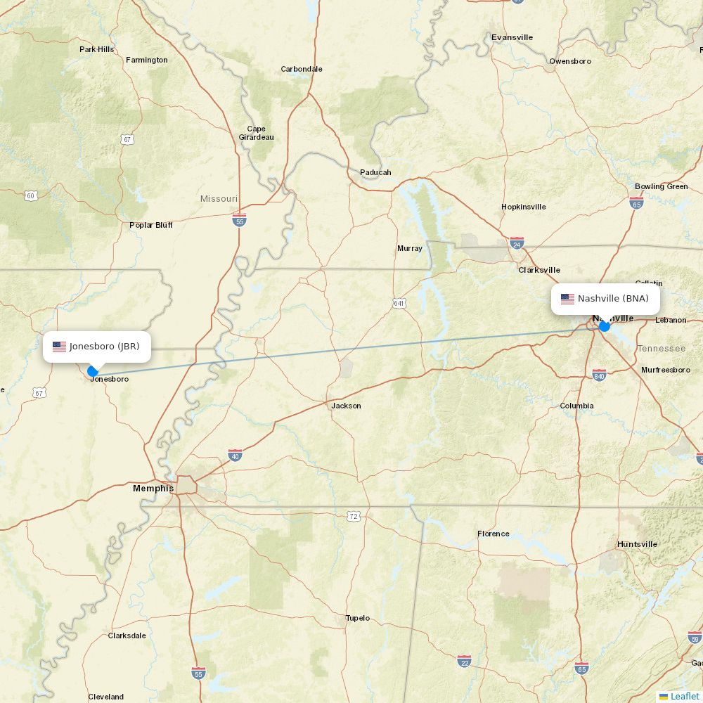 Southern Airways Express routes 2026 – map with flights - Flight Routes