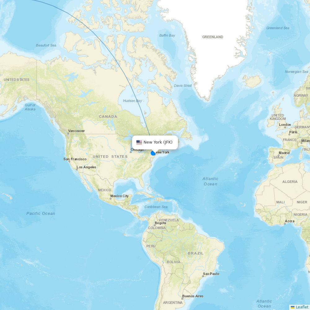 EVA Air airline routes (BR) 2025, map - Flight Routes