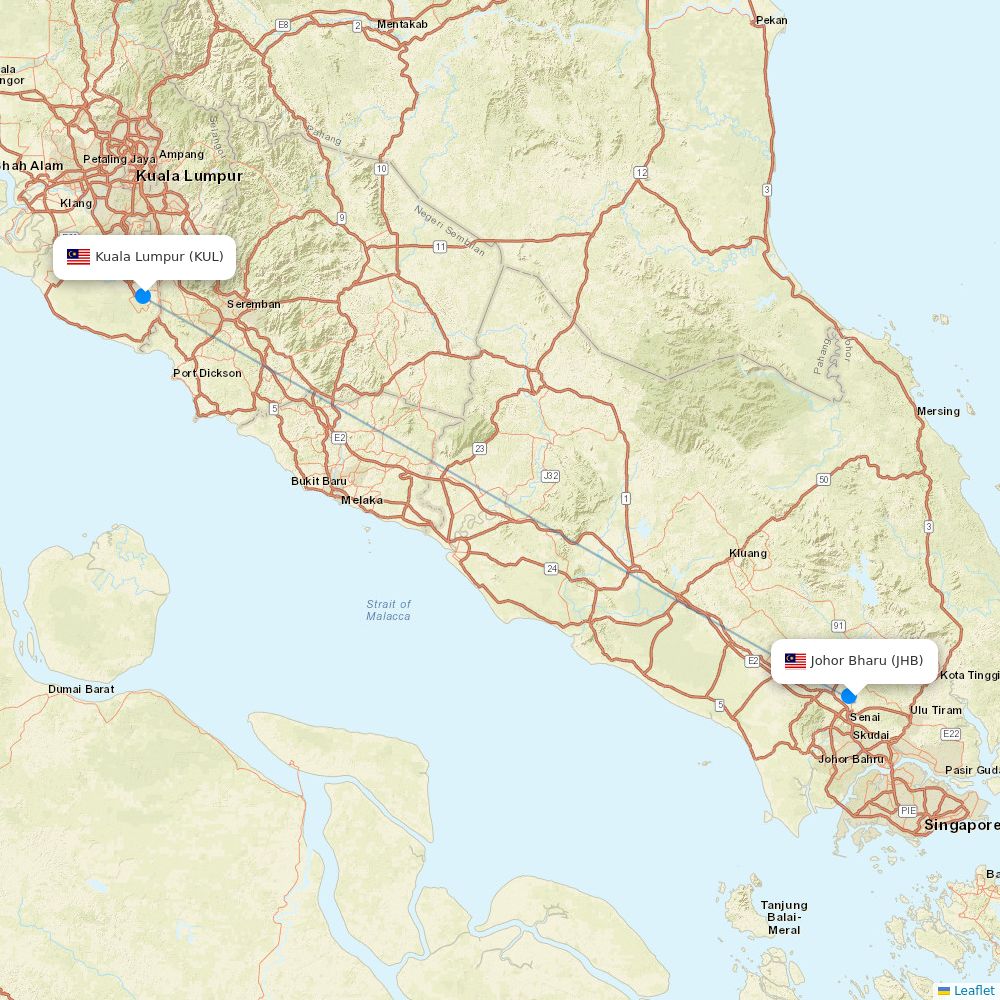 AirAsia routes 2025 – interactive map with all flights - Flight Routes