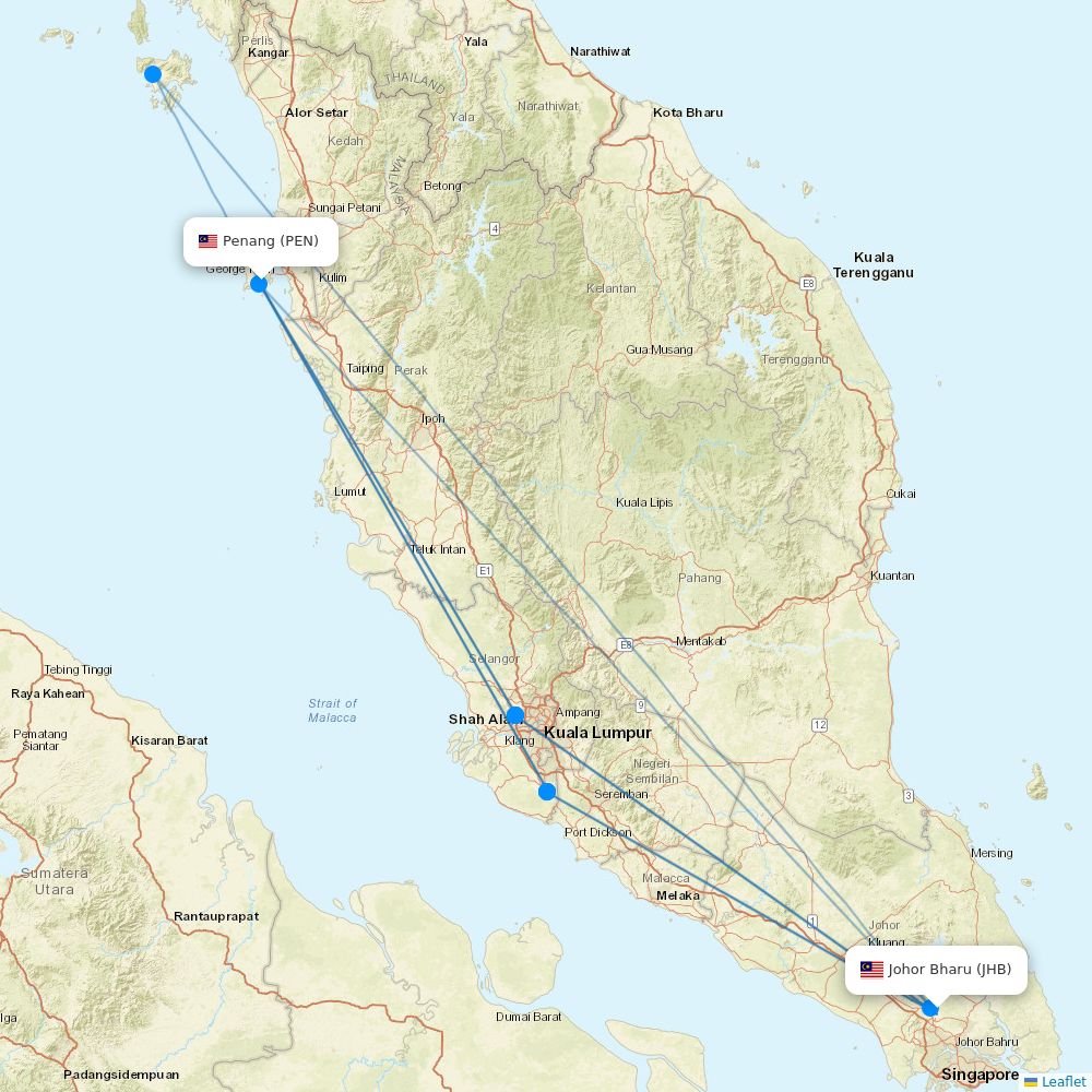 AirAsia routes 2026 – interactive map with all flights - Flight Routes