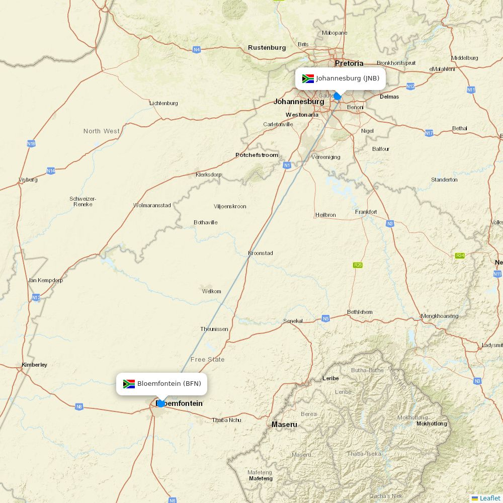 Airlink routes 2025 – interactive map with all flights - Flight Routes