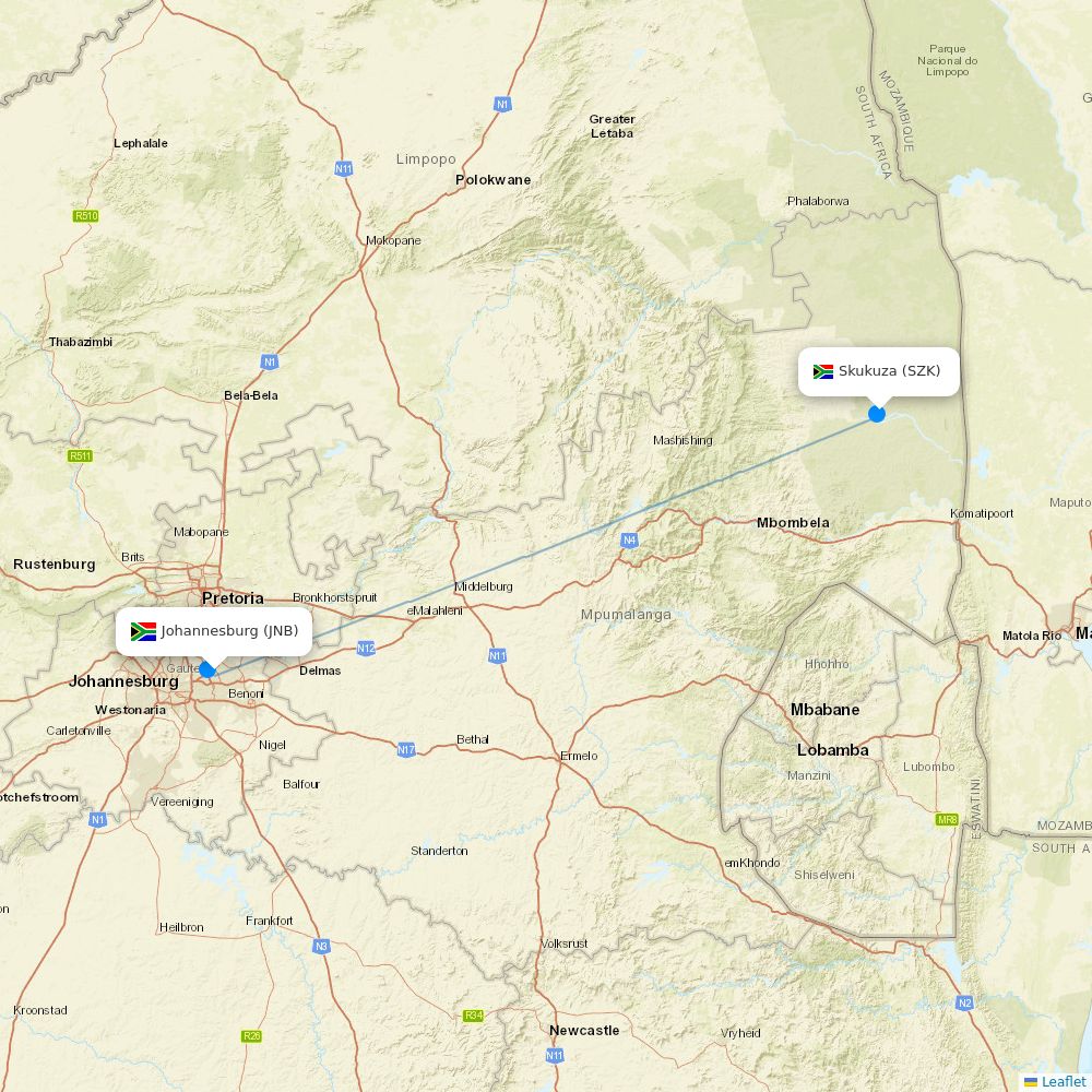 Airlink routes 2025 – interactive map with all flights - Flight Routes