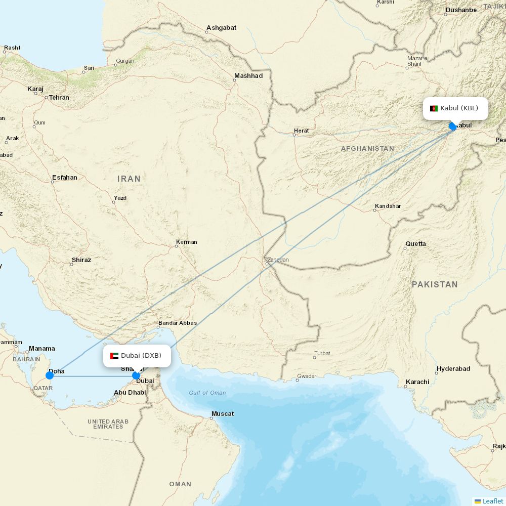 Flydubai routes 2026 – interactive map with all flights - Flight Routes