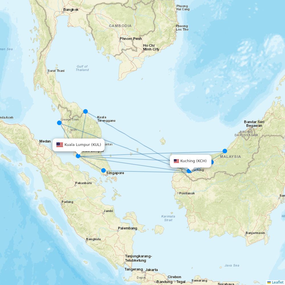 AirAsia routes 2025 – interactive map with all flights - Flight Routes