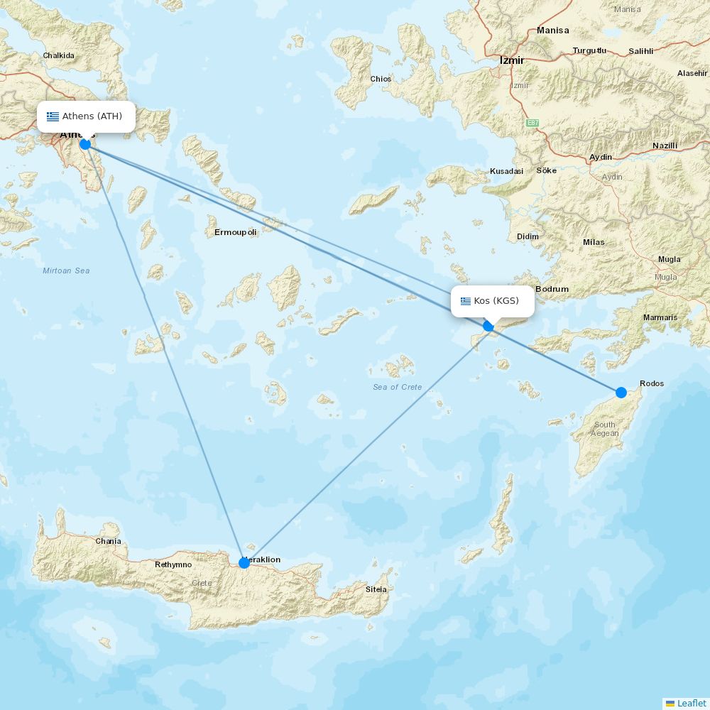 Sky Express routes 2026 – map with all flights - Flight Routes