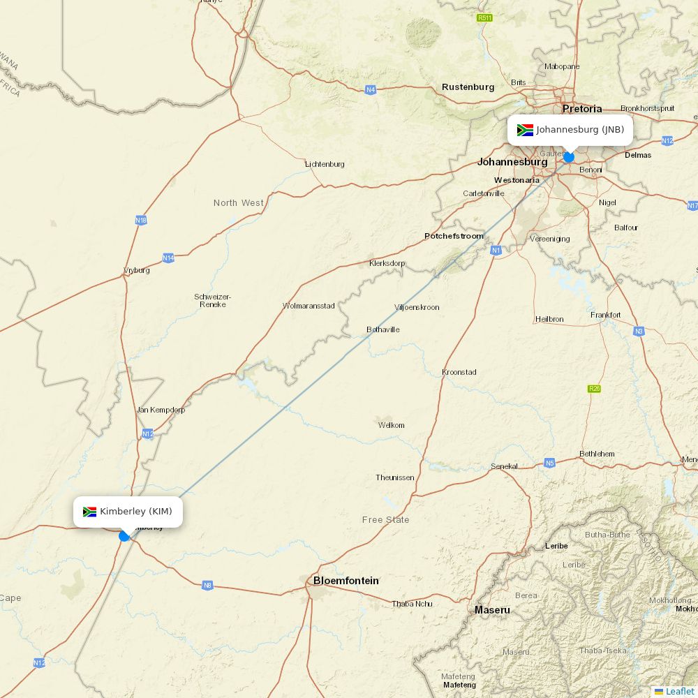Airlink routes 2025 – interactive map with all flights - Flight Routes