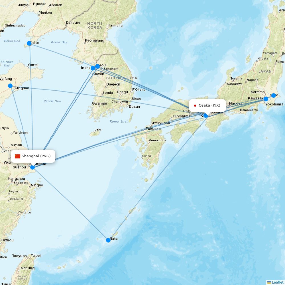 China Eastern Airlines routes 2025 – map with all flights - Flight Routes