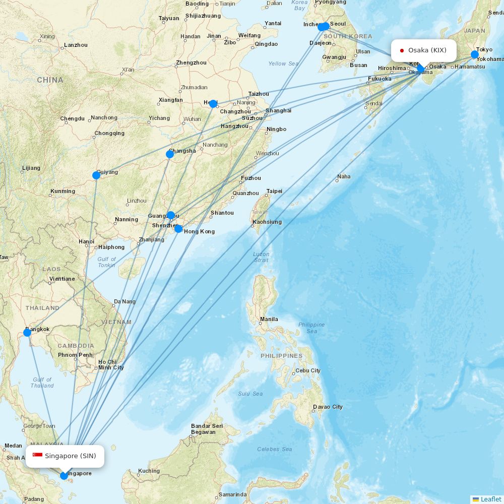 Singapore Airlines routes 2025 – map with all flights - Flight Routes