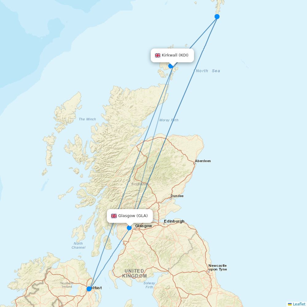 Loganair routes 2025 – interactive map with all flights - Flight Routes