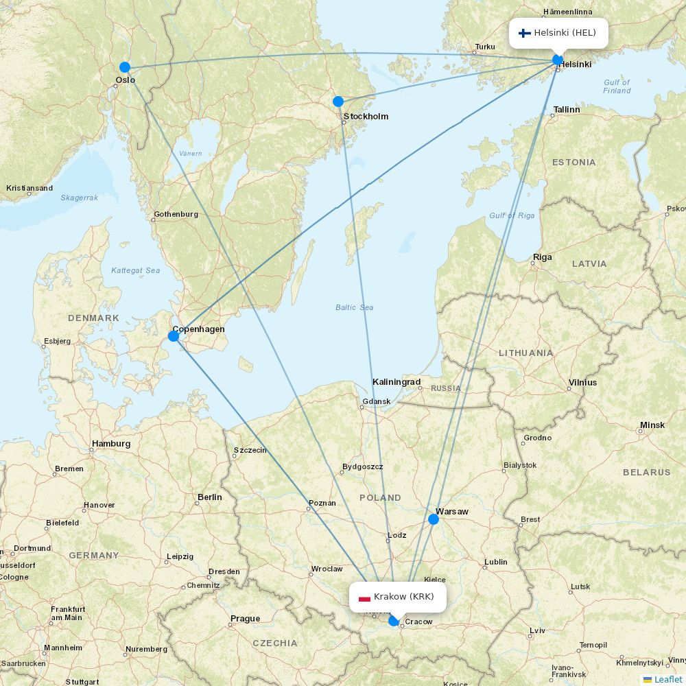 Finnair routes 2026 – interactive map with all flights - Flight Routes