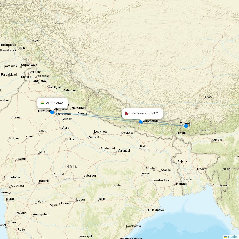 Air India routes 2026 – interactive map with all flights - Flight Routes