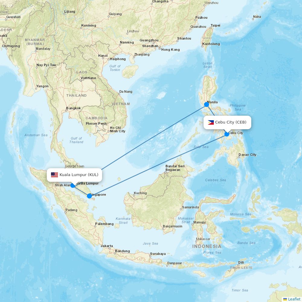 Philippines AirAsia routes 2026 – map with all flights - Flight Routes