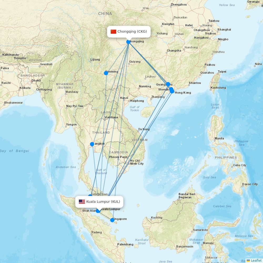 AirAsia X routes 2025 – map with all flights - Flight Routes