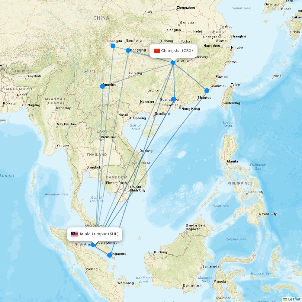 AirAsia X routes 2026 – map with all flights - Flight Routes