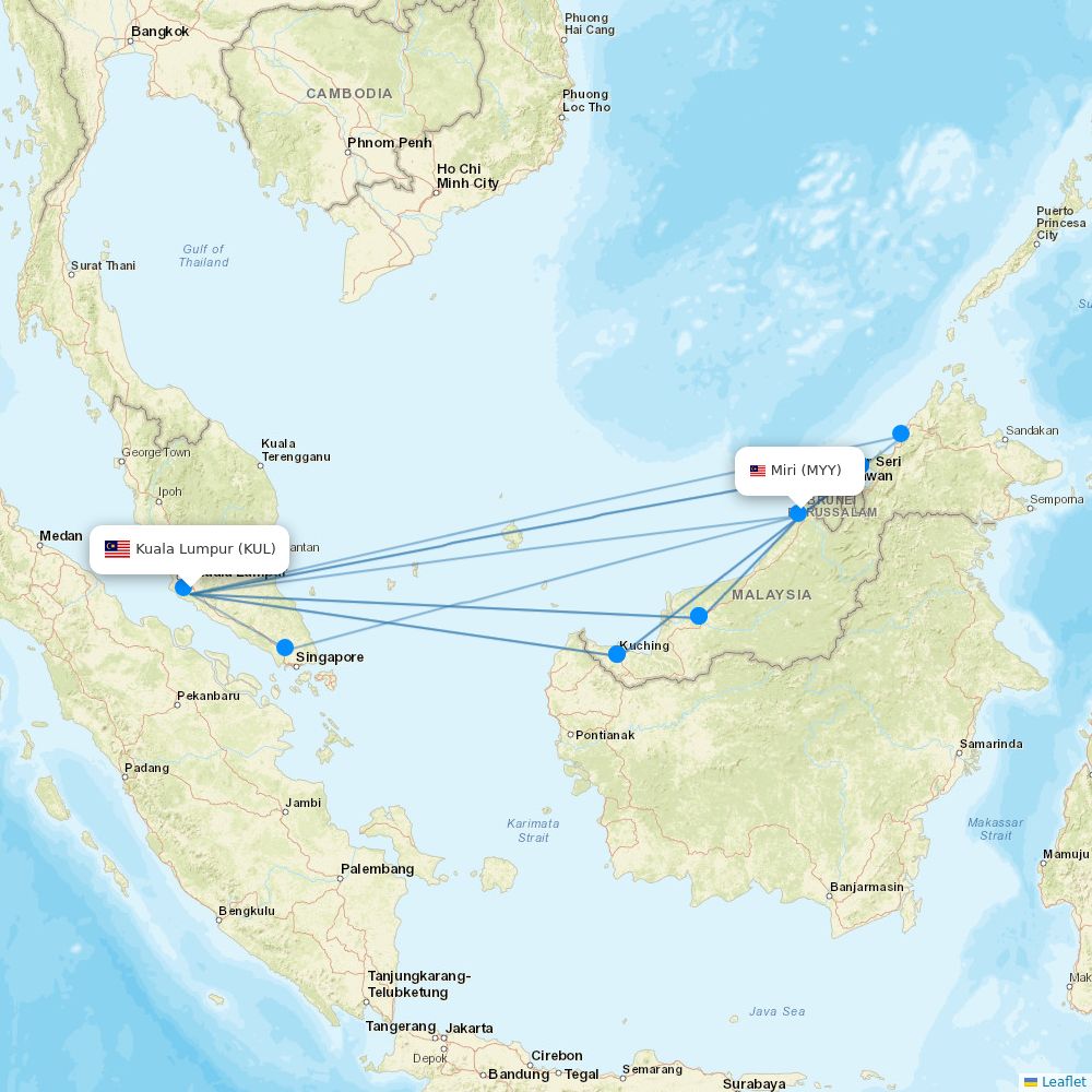 AirAsia routes 2025 – interactive map with all flights - Flight Routes