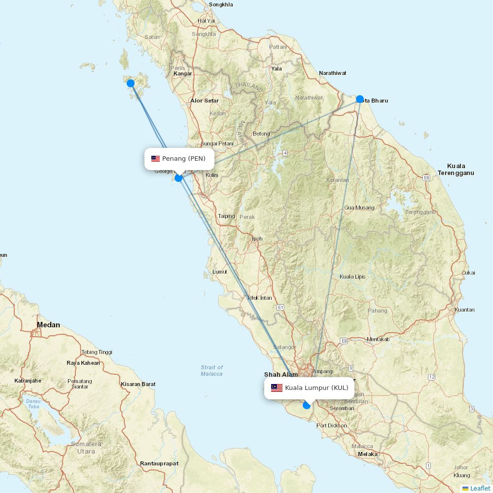 AirAsia routes 2025 – interactive map with all flights - Flight Routes