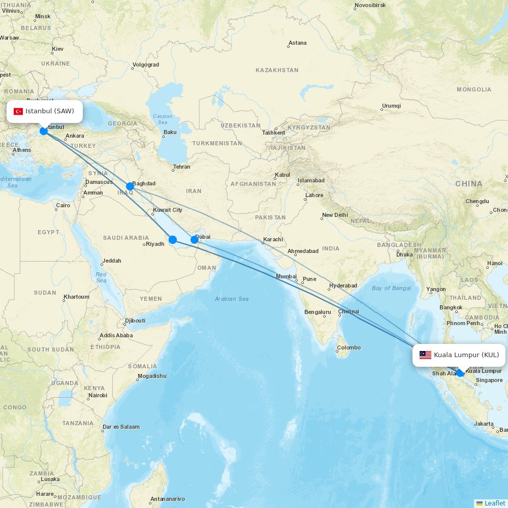 AirAsia X routes 2026 – map with all flights - Flight Routes