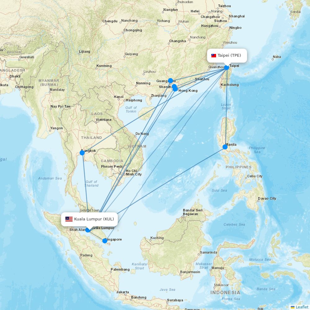AirAsia X routes 2025 – map with all flights - Flight Routes