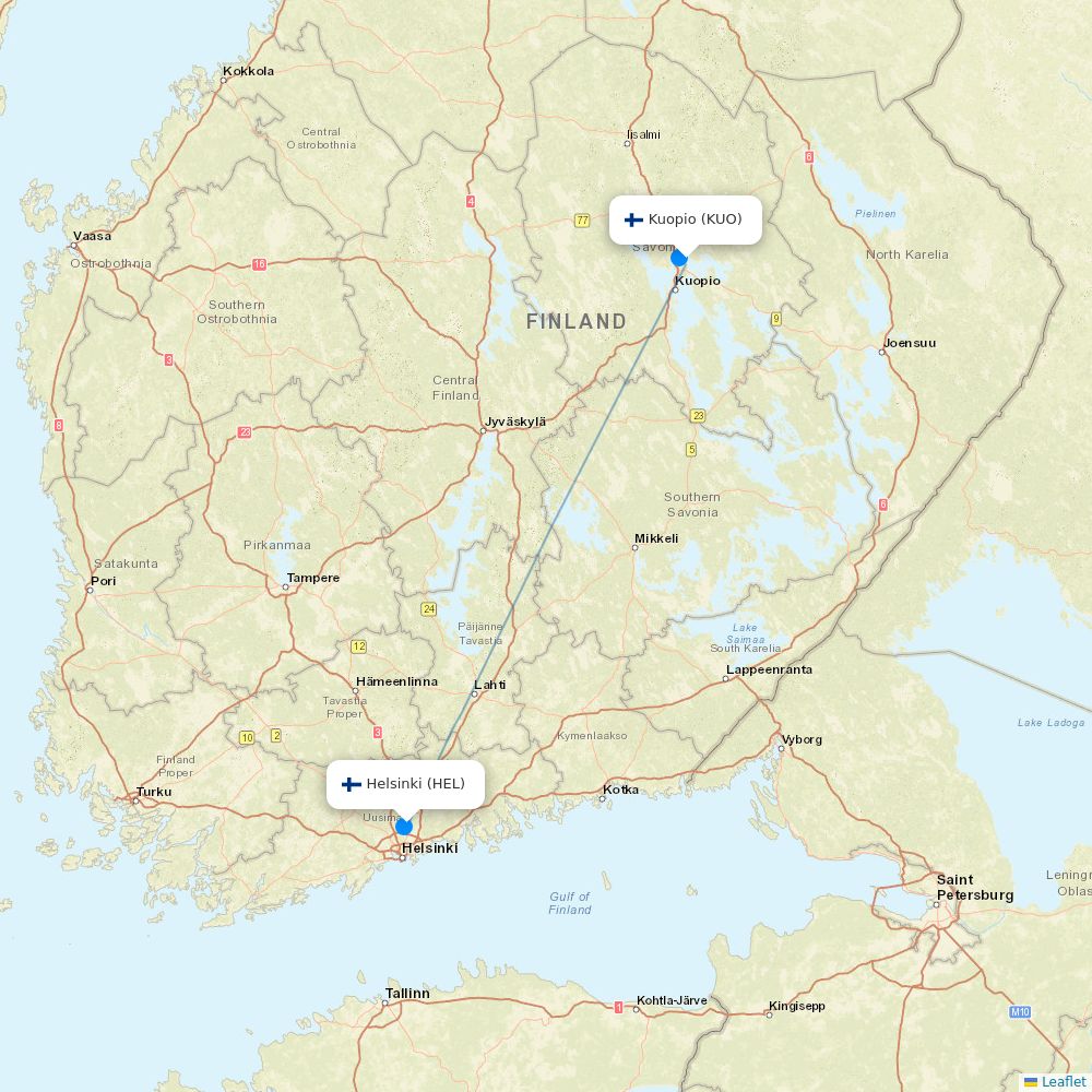 Finnair routes 2025 – interactive map with all flights - Flight Routes