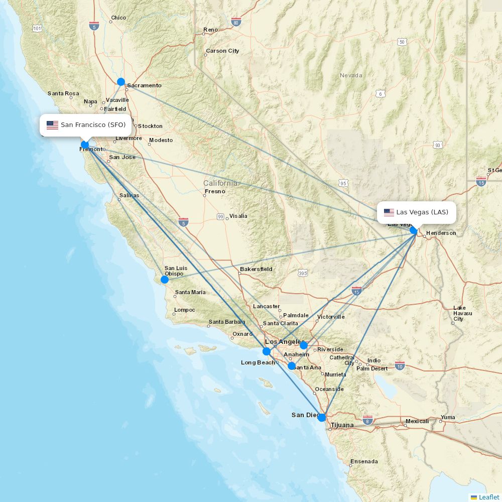 Frontier Airlines routes 2025 – map with all flights - Flight Routes