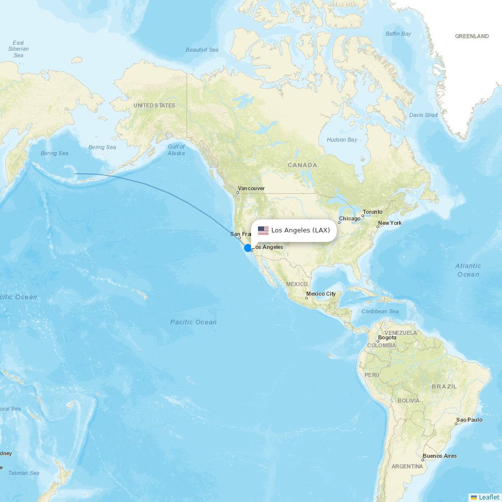 Korean Air routes 2026 – interactive map with all flights - Flight Routes