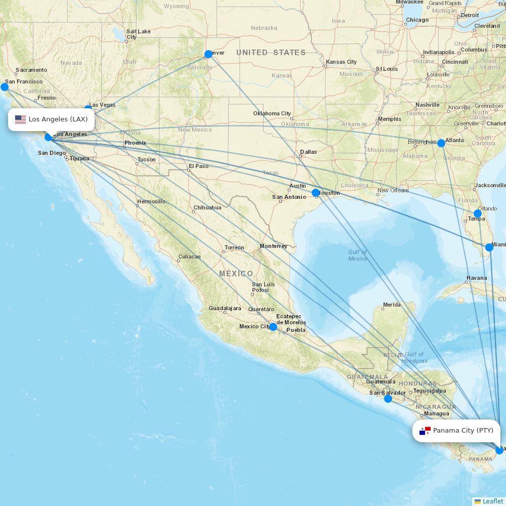 Copa Airlines routes 2025 – map with all flights - Flight Routes