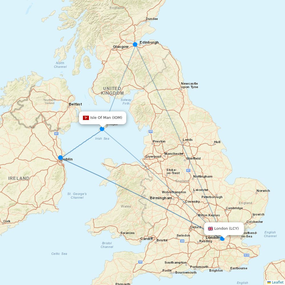 Loganair routes 2025 – interactive map with all flights - Flight Routes