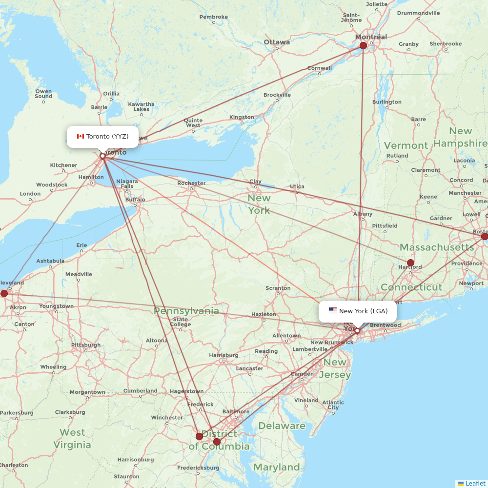 Air Canada routes 2026 – interactive map with all flights - Flight Routes