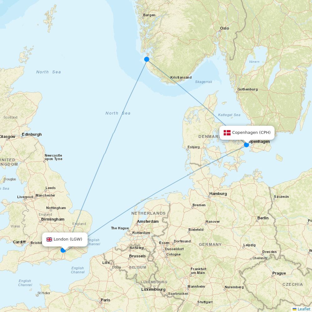 Norwegian Air Sweden airline routes (D8) 2026, map - Flight Routes