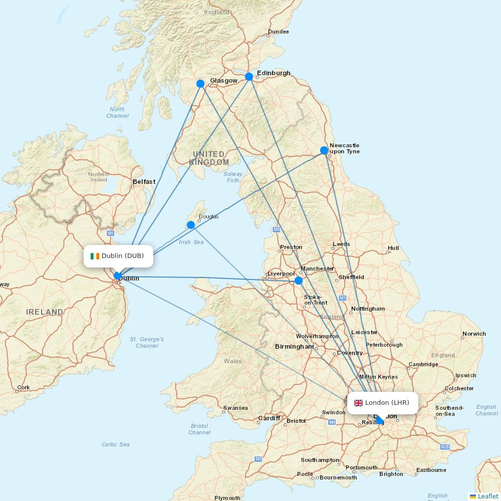British Airways routes 2025 – map with all flights - Flight Routes
