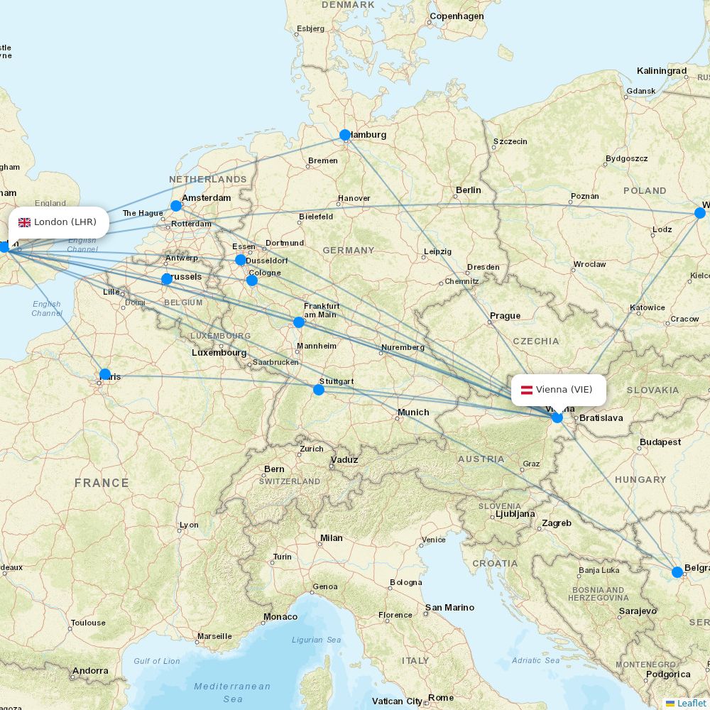 British Airways routes 2025 – map with all flights - Flight Routes