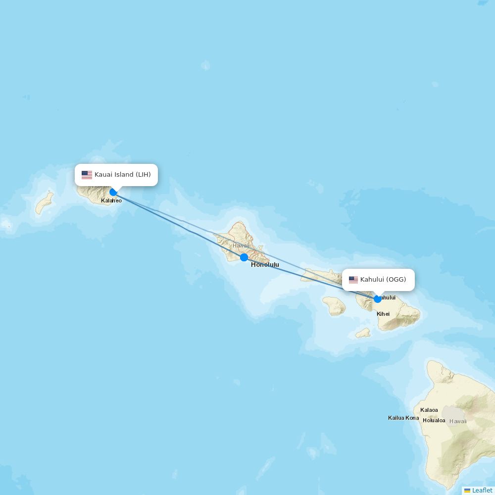 Hawaiian Airlines routes 2025 – map with all flights - Flight Routes