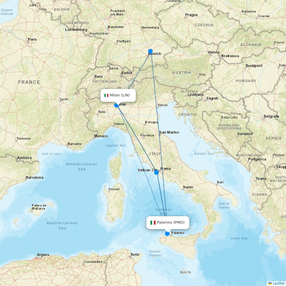 ITA Airways routes 2025 – map with all flights - Flight Routes