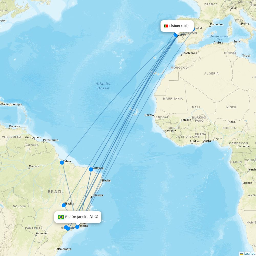 TAP Portugal routes 2025 – map with all flights - Flight Routes