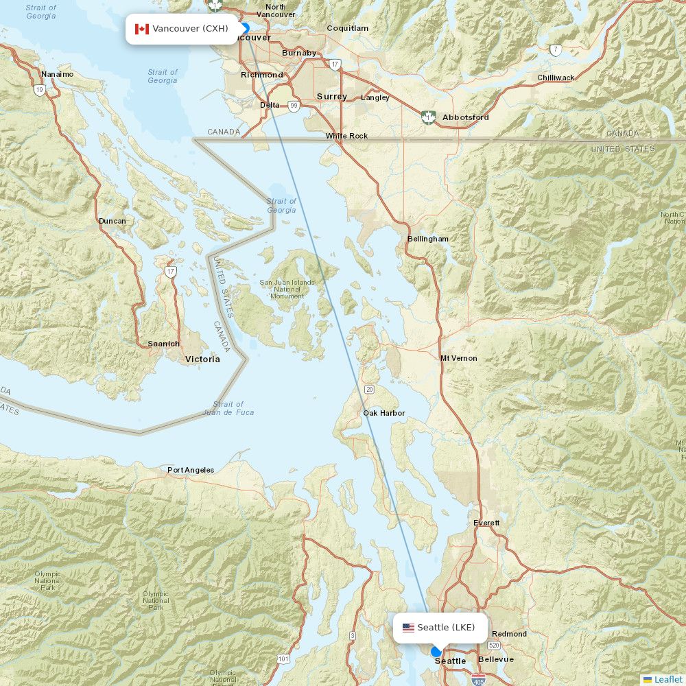 Harbour Air routes 2025 – interactive map with all flights - Flight Routes