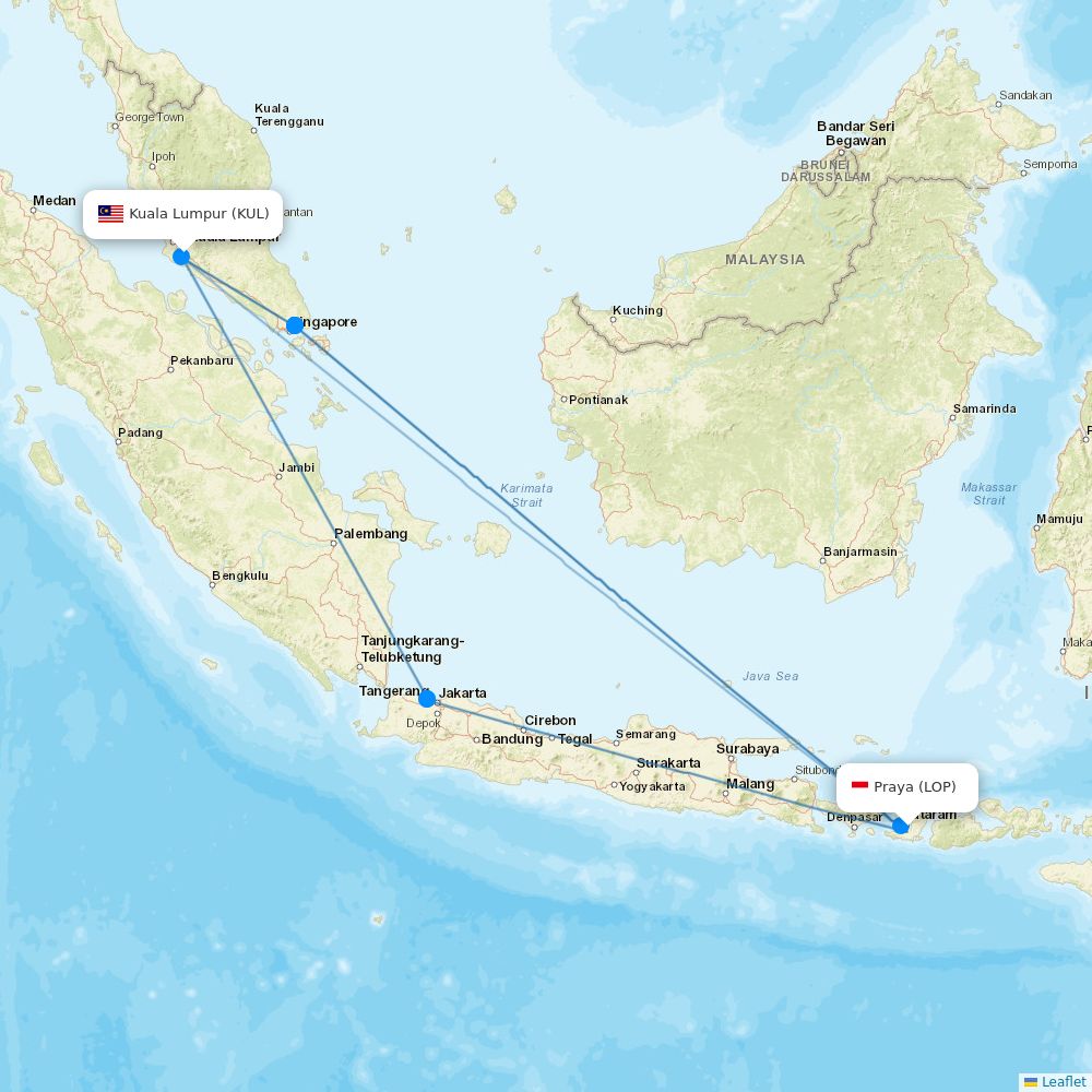 Indonesia AirAsia routes 2025 – map with all flights - Flight Routes